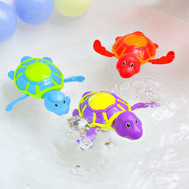 Kids Swimming Turtle Bath Toys Toddler Water Toys Turtle Wound-up Chain ...