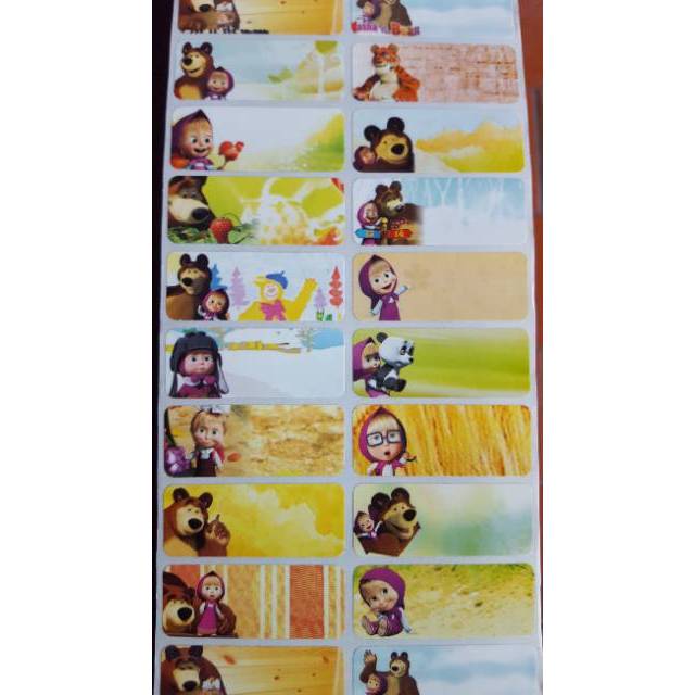 Name LABEL STICKER NAME LABEL STICKER WATERPROOF WATERPROOF MARSHA THE ...