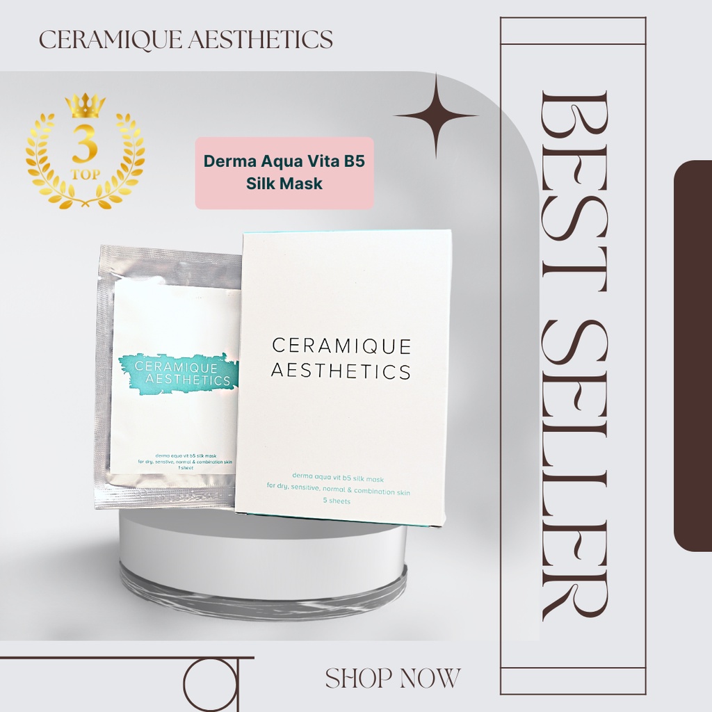 Ceramique Derma Aqua Vita B5 Silk Mask | Natural | Shopee Singapore
