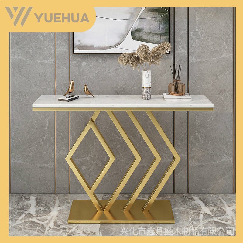 【twinkle】hot Sale Real Marble Table Console Table Porch Wall Table ...