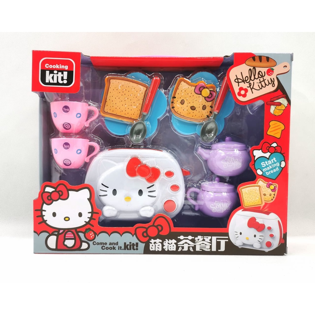 Hello Kitty Toast Bread Machine & Breakfast Toy Set for Girl | Shopee ...