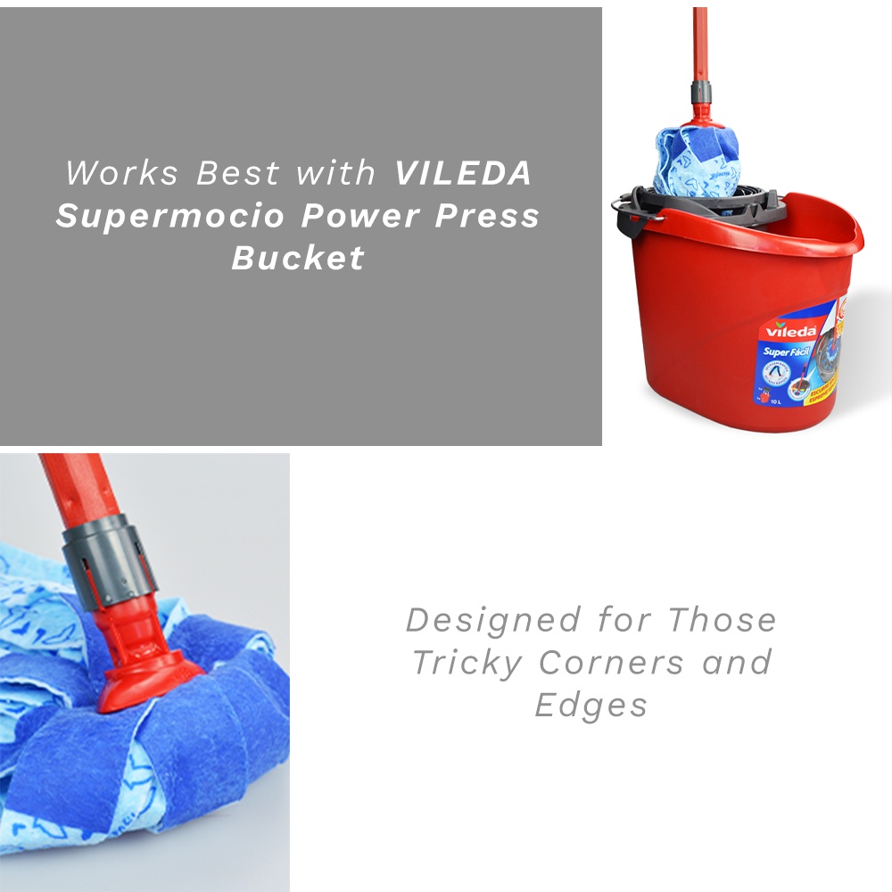Vileda Supermocio Wet Mop / String Mop / Microfibre / Microfiber ...