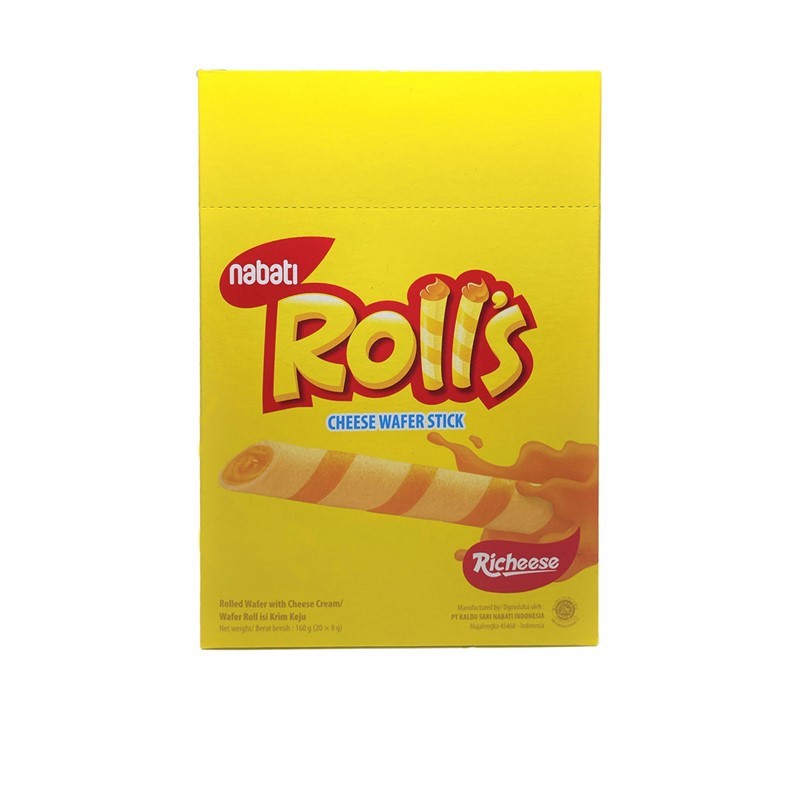 Nabati Richeese Rolls Wafer Stick 8G X 20'S - PMXD | Shopee Singapore