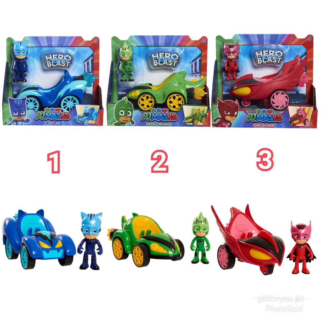 PJ Masks Hero Blast Vehicles Mini Car Toys Car Figures Super Catboy ...