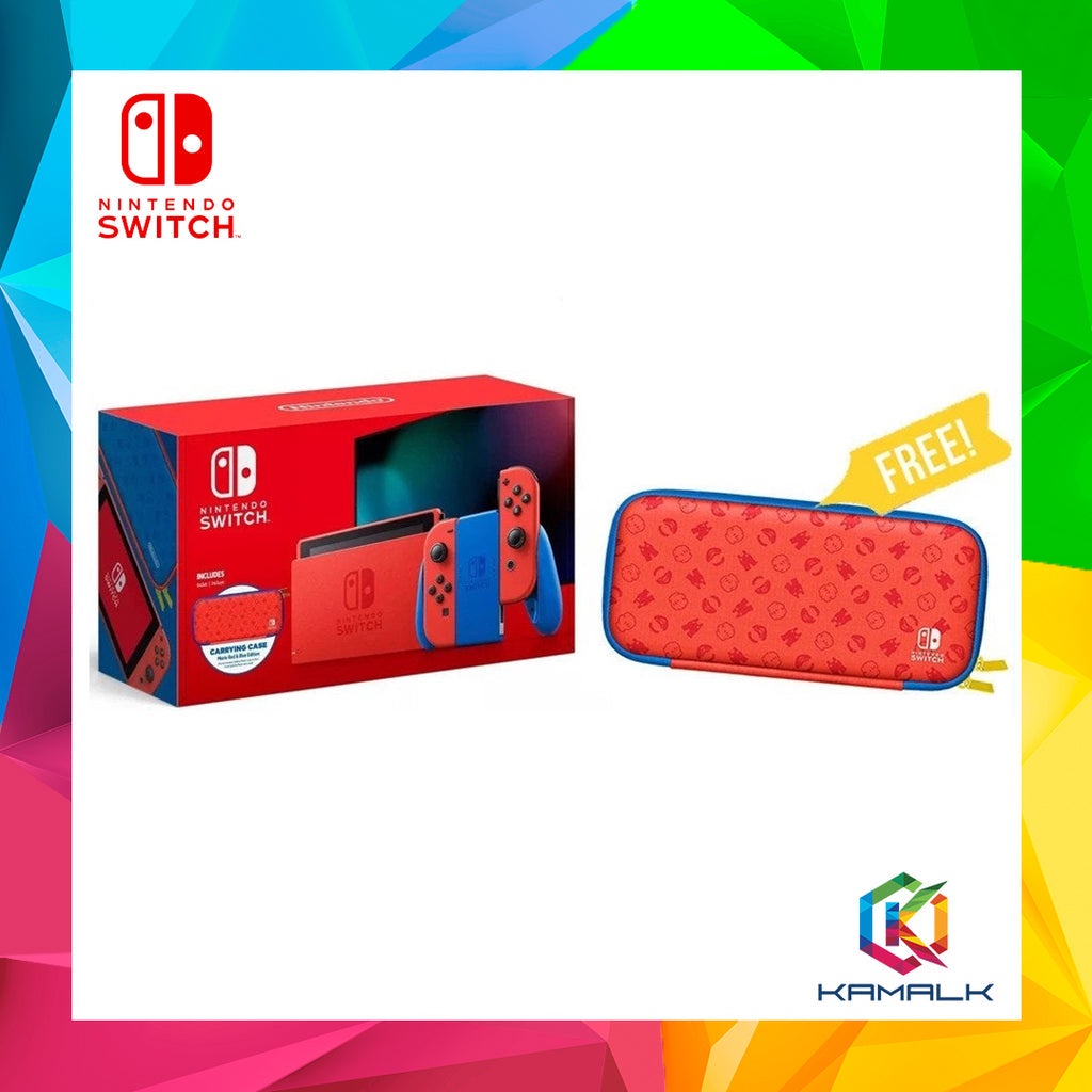 Nintendo Switch Console Mario Red & Blue Special Edition + Carrying ...