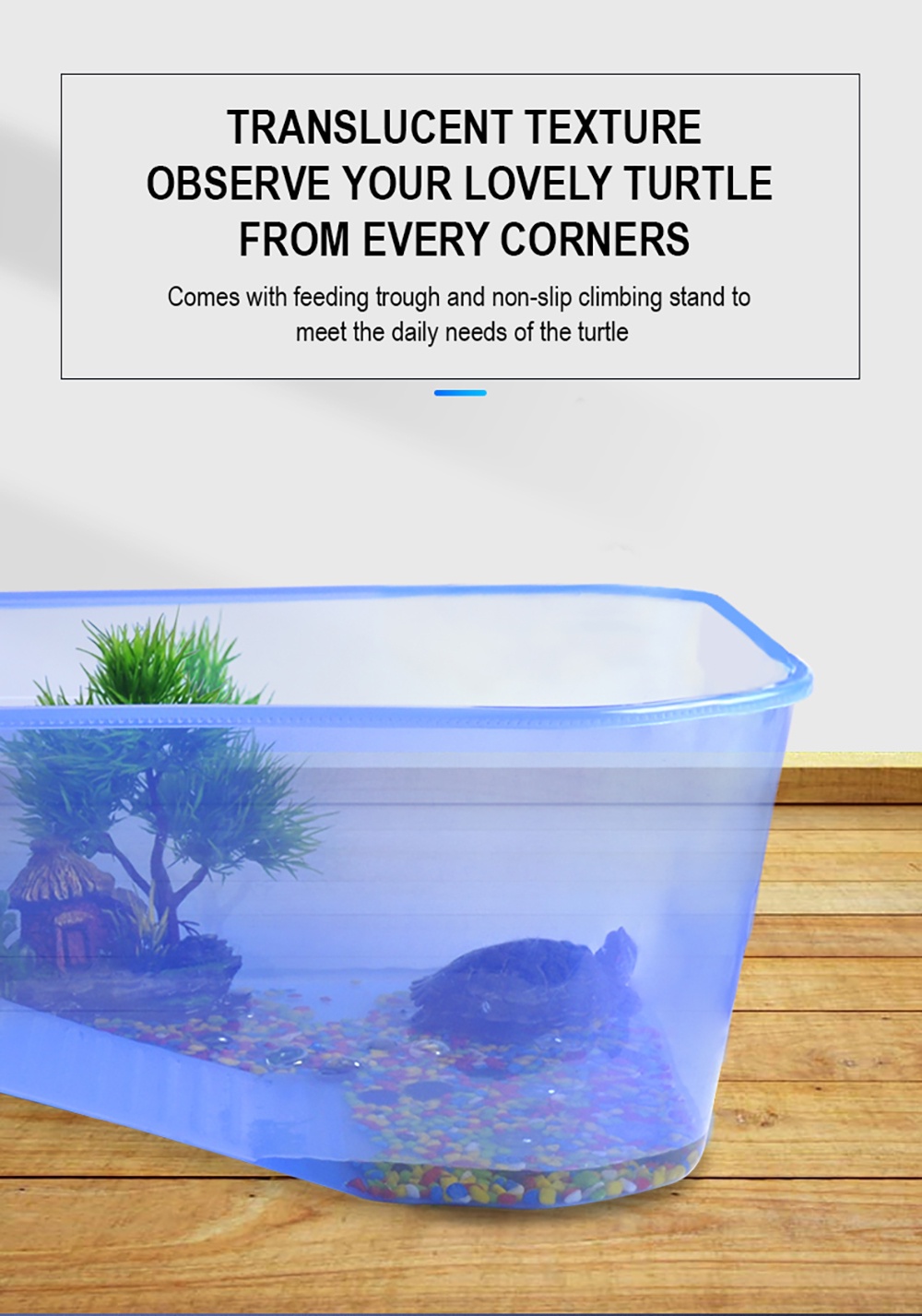 YEE Turtle Tank, Tortoise Tank With Super Large Scape, Turtle Tank ...