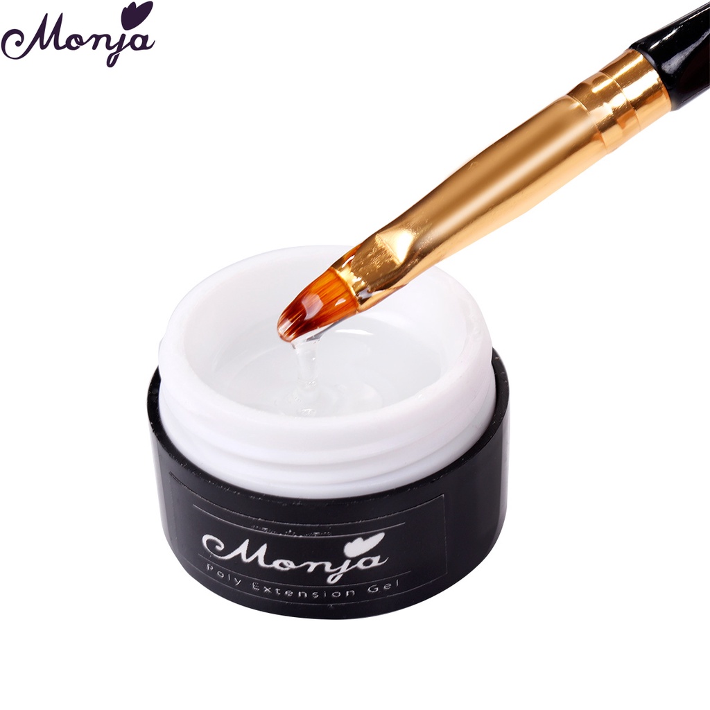 Monja 8ml/Case Nail Art UV Gel Stuck Drill Glue Transparent Clear ...