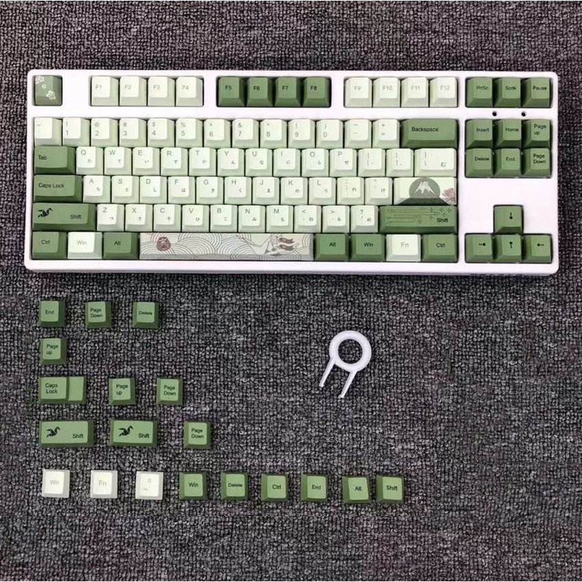 135 Keys Arctic Circle Keycaps Cherry Profiles PBT Dye-Sublimation For ...