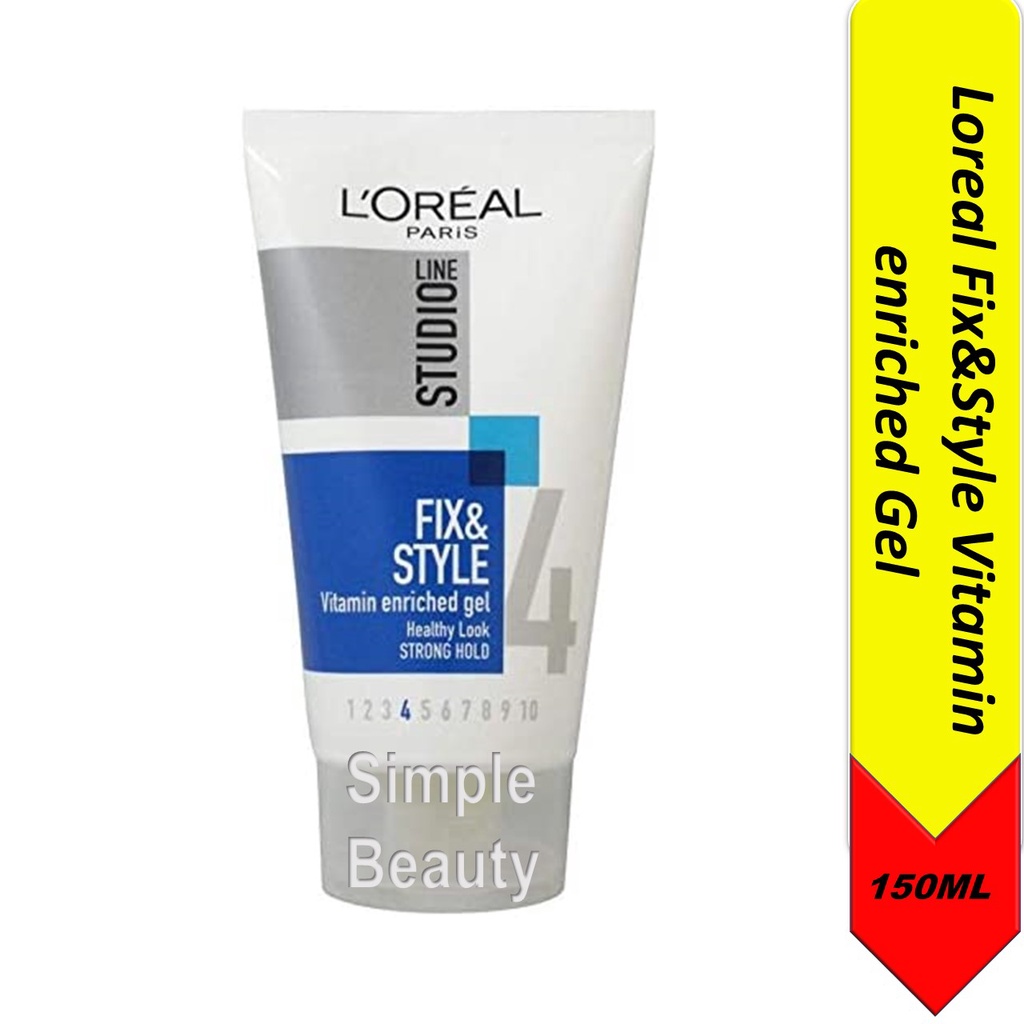 LOREAL STUDIO FIX & STYLE Strong Hold Gel 150ML | Shopee Singapore