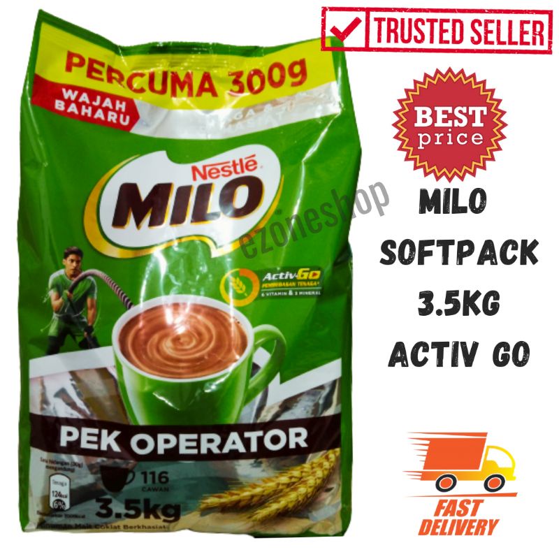 Serbuk MILO/MILO Powder (NEW PACK!!️)Nestle MILO ACTIV-GO SOFTPACK 3 ...