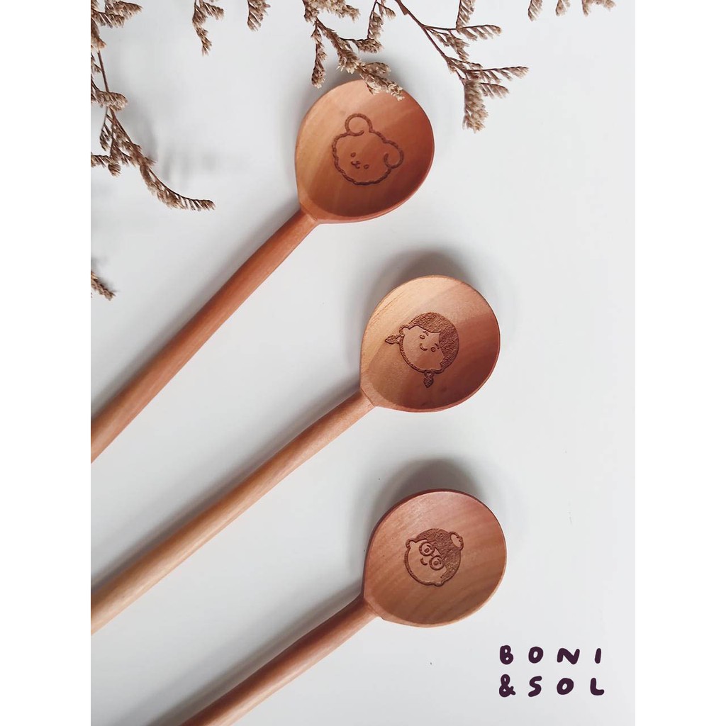 KAYU Wooden Spoon - Wooden Spoon - Wooden Spoon - Korean Model Spoon ...
