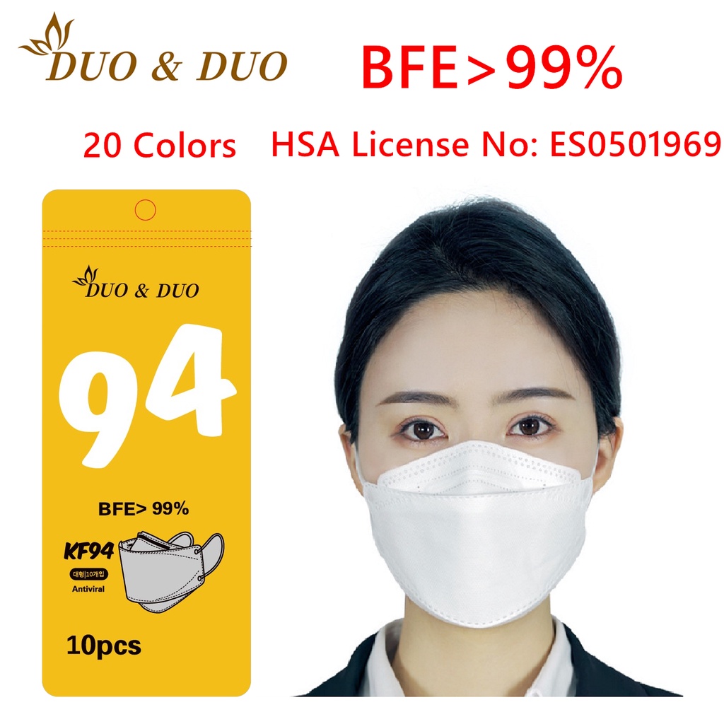 [DuoDuo] 10PCS BFE>99% | 4Ply KF94 Korea Design Mask | Medical Mask ...