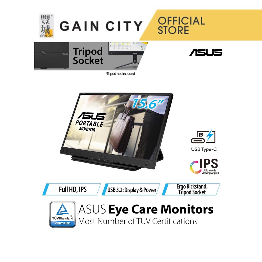 Asus Zenscreen Portable Monitor 15.6" Fhd Ips | 1920x1080 |usb-a ...