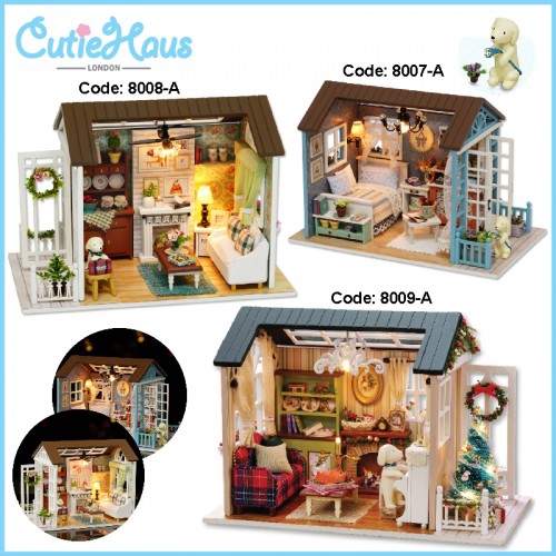 Cutiehaus DIY Wooden Furniture Miniature Room Kids Small House Toy ...