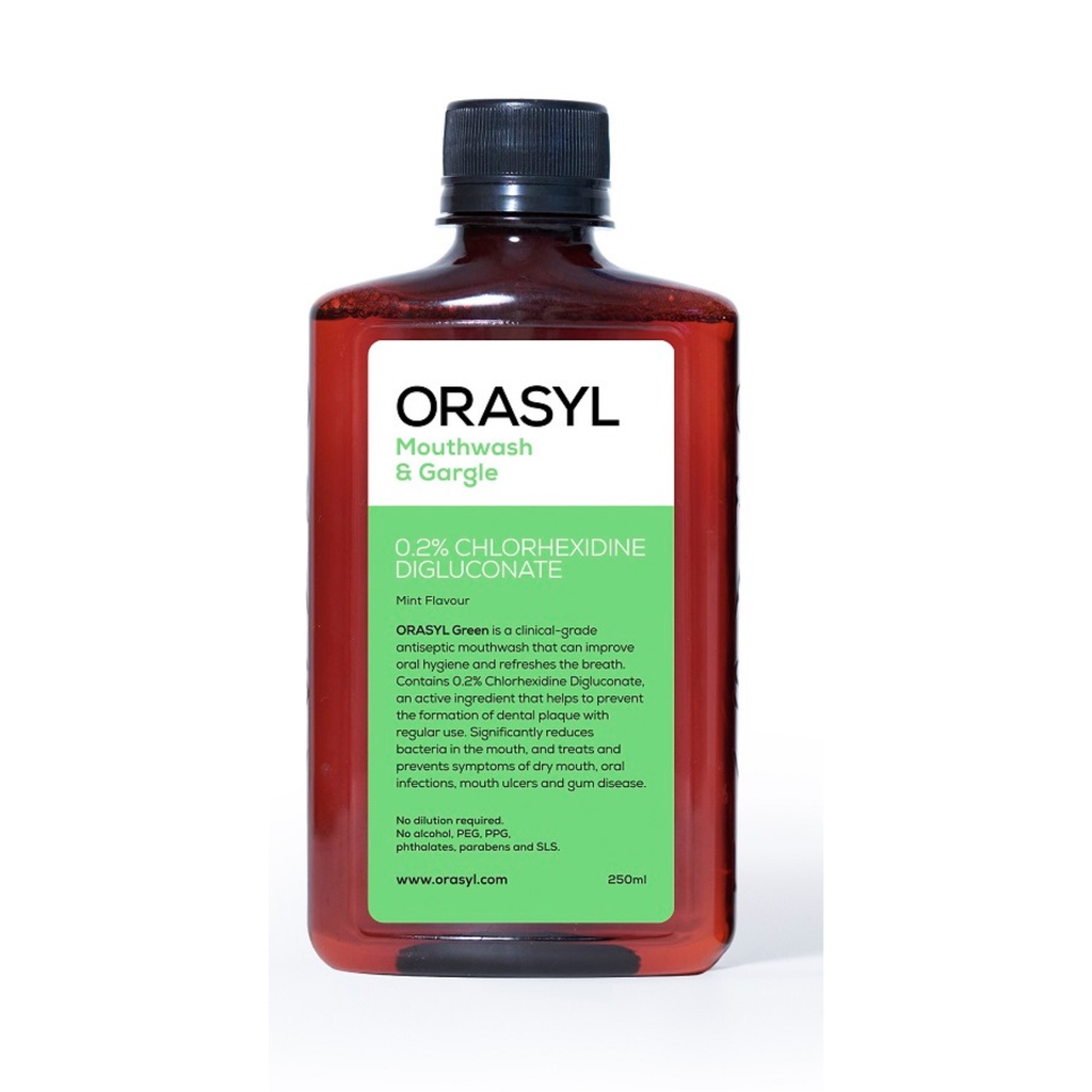 Orasyl Green Antiseptic Mouthwash 250ml | Shopee Singapore