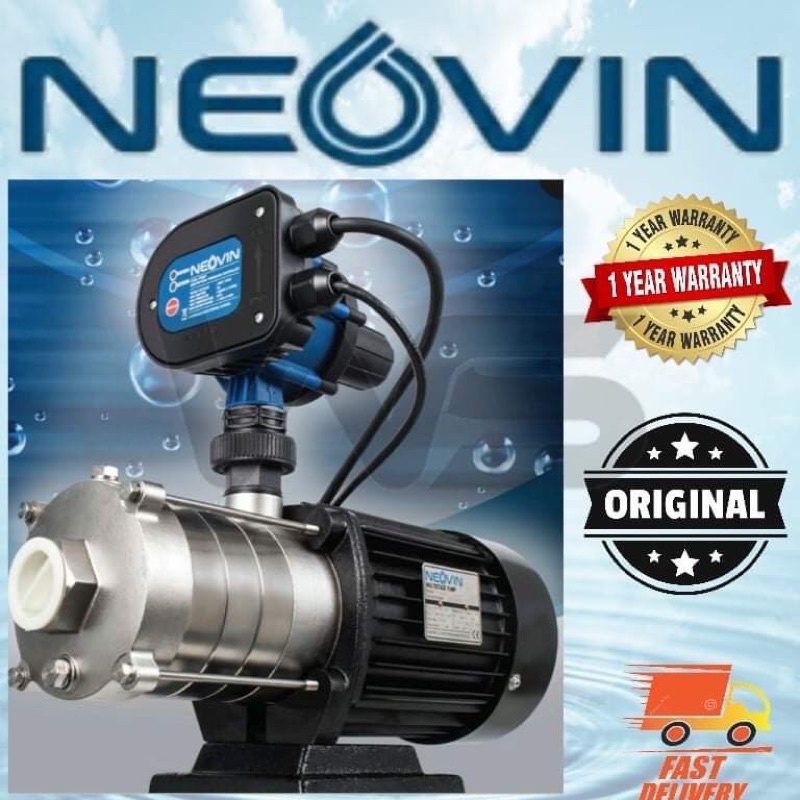 NEOVIN ITALY SH-M440 1HP Stainless Steel Multistage Pump/Turbo Pump ...