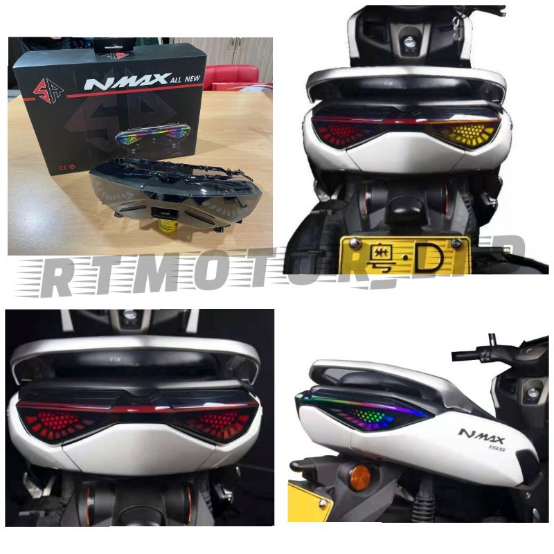 NEW DESIGN YAMAHA NMAX V2 2020 TAIL LAMP LED / TAILIGHT LED RAINBOW ...