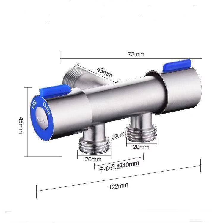 SG STOCK* Two Way Angle Valve Tap One In Two Out | Shopee Singapore