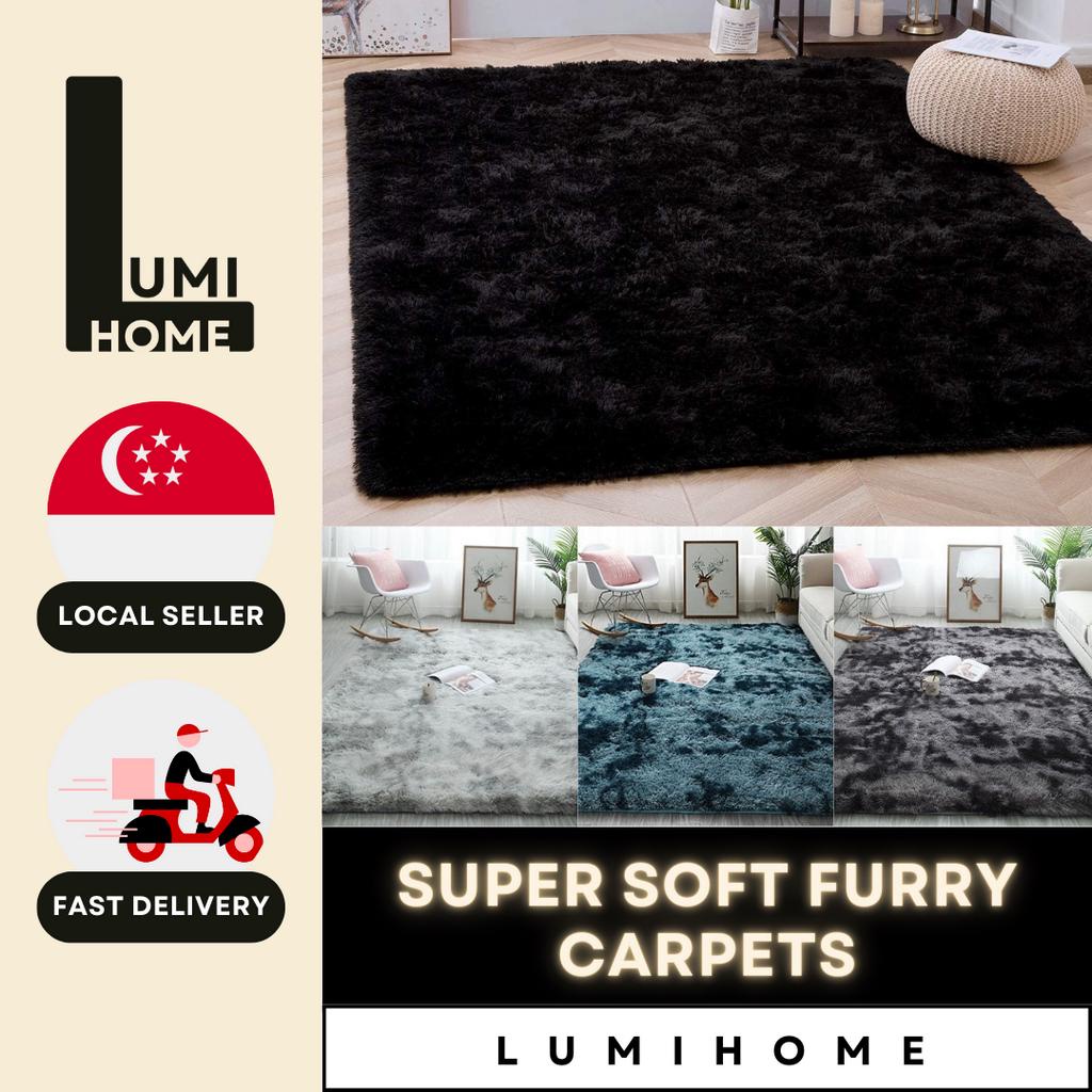 [LUMIHOME] Soft Furry Carpets Home Rugs Living Room Bedroom Area Rug ...