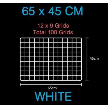 Metal Mesh Grid Panel Wall Organizer Multi-Size DIY Storage Rack for ...