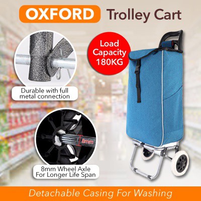 🇸🇬 Foldable Market Trolley with Bag / Shopping Trolley / Foldable ...