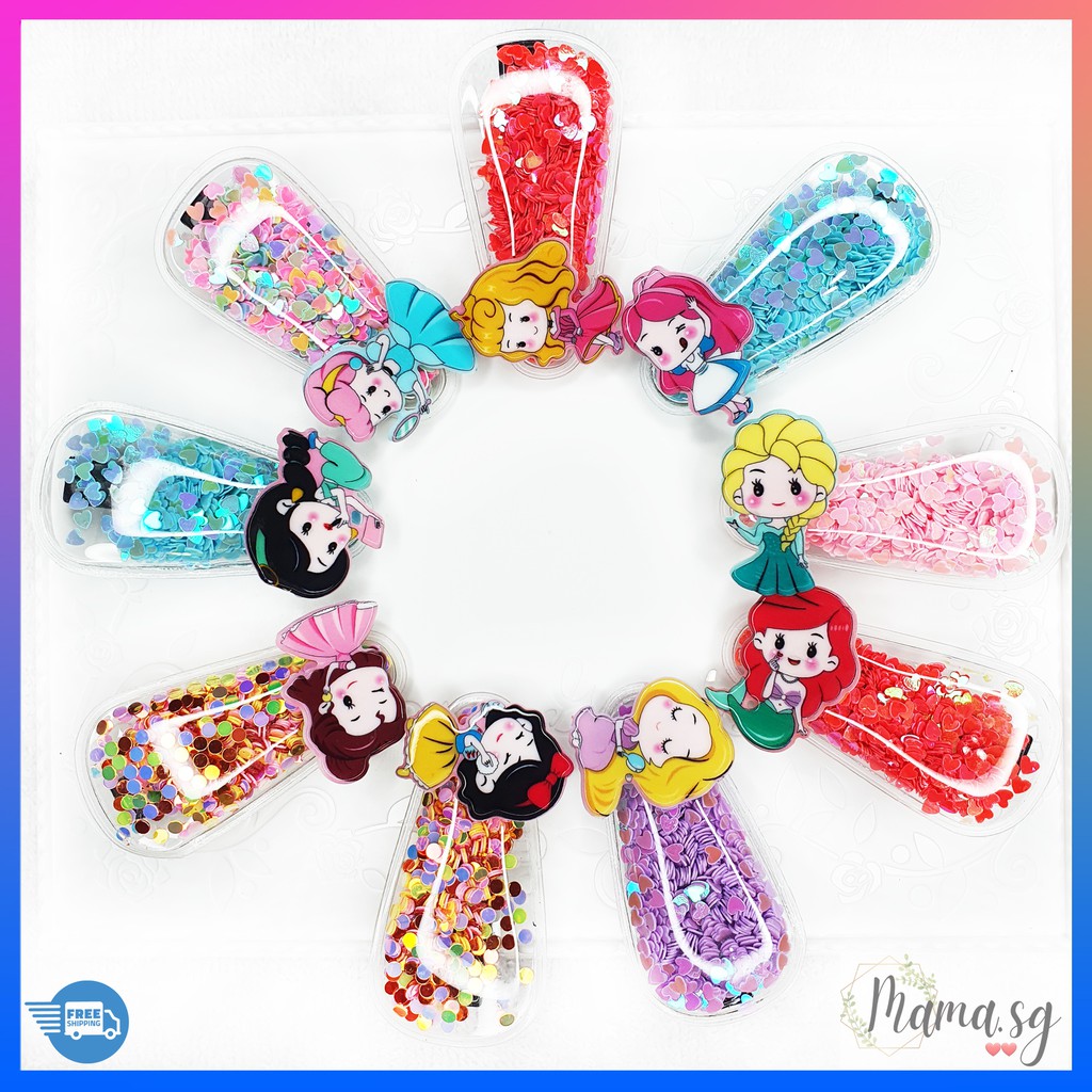 Local stock Disney Princess Children hair clip Kids hair pin Hair ...