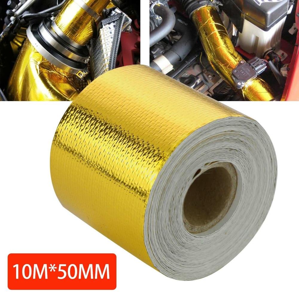 Reflective Adhesive Gold/Sliver High Temperature Heat Shield Wrap Tape ...
