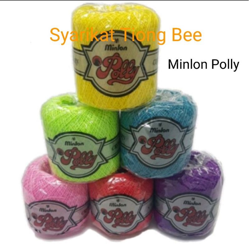 Benang Kait Minlon Polly/Benang Crochet yarn knitting/benang minlon ...