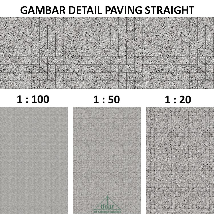 Texture Paper / Straight Scale Paving Block Motif / Miniblock 1 ...