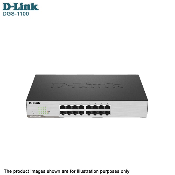 D-Link DGS-1100-16 16 Port Layer 2 Smart Managed Gigabit Switch ...