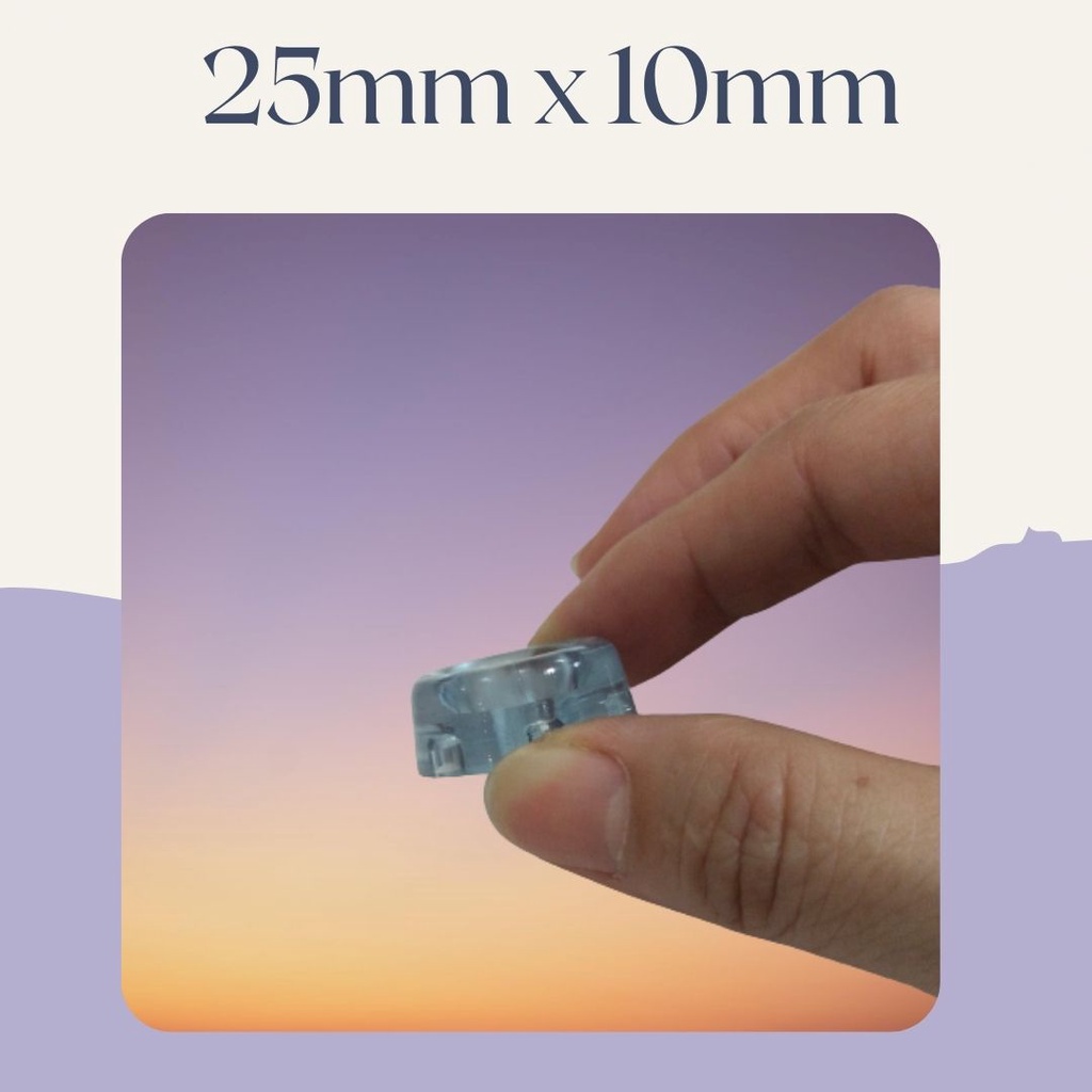 PVC Transparent Rubber Round Stopper 38MM/ 75MM LONG (pair) door ...