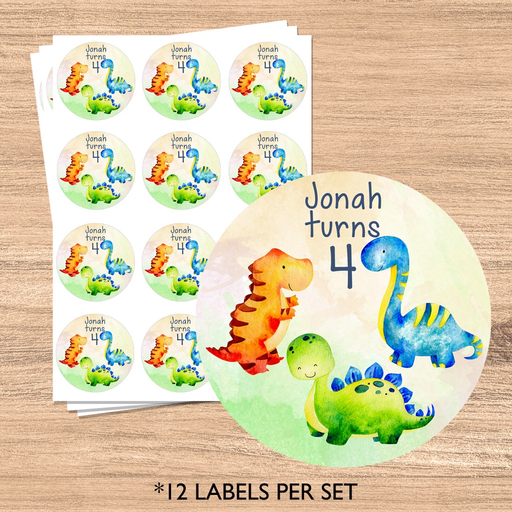 Custom Birthday Sticker Labels Party Favor Labels Goodie Bag Labels ...