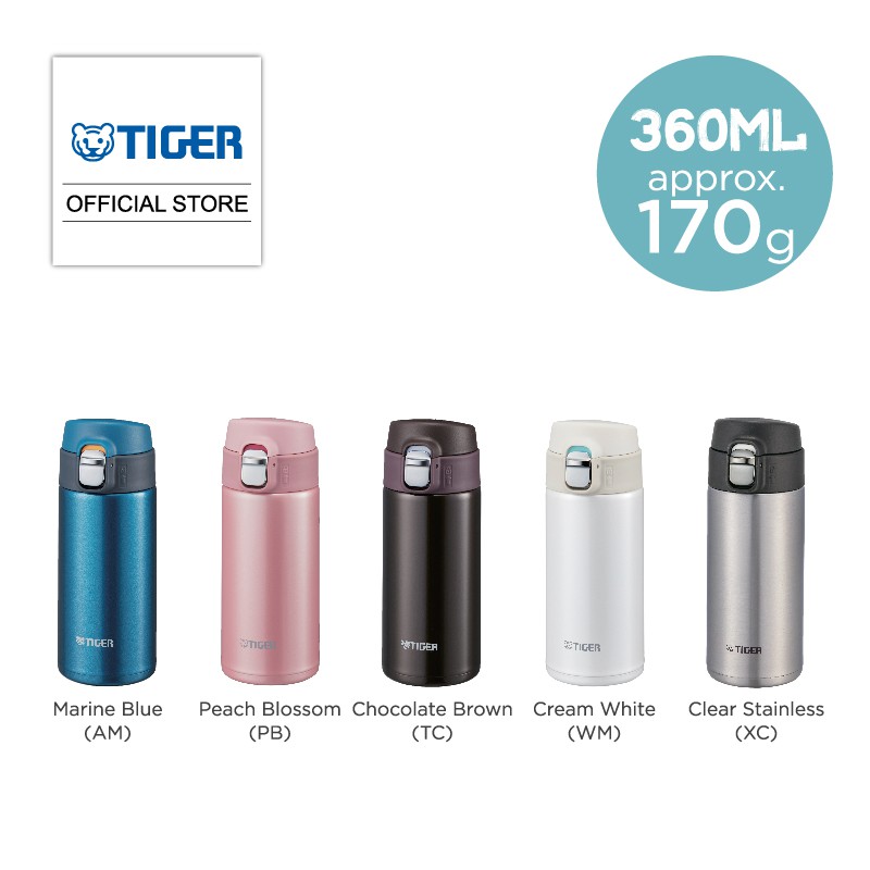 Tiger 360ml Ultra Light Stainless Steel Bottle MMJ-A361 | Shopee Singapore
