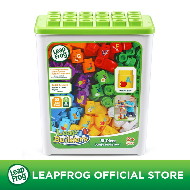 LeapFrog Leapbuilders Block Play - 81-Piece Jumbo Blocks Box | Block ...