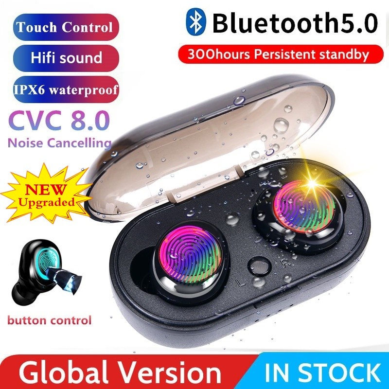 Y50 Tws Bluetooth 5.0 Wireless In-Ear Earphones With Button Control ...