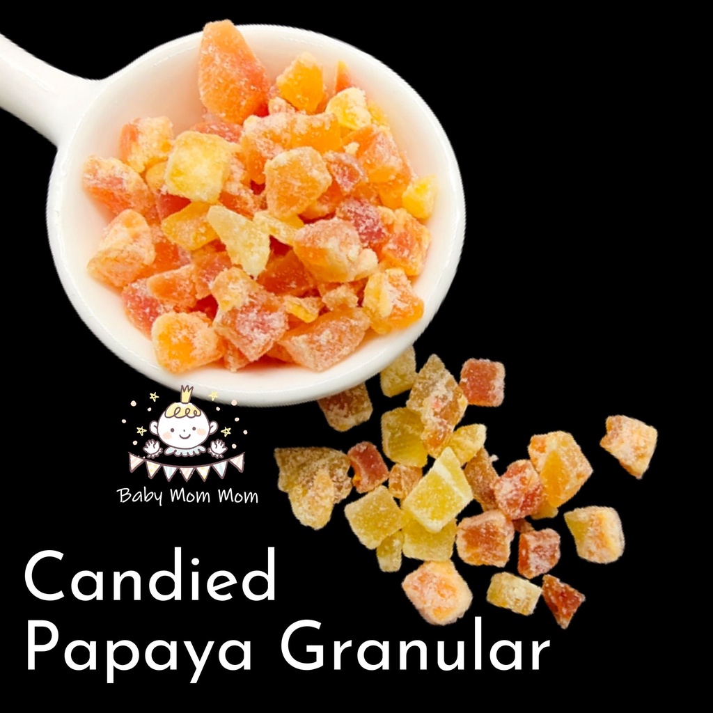 Candied Dried Papaya Granular | 木瓜脯颗粒 Dried Candied Papaya Peel Cube ...
