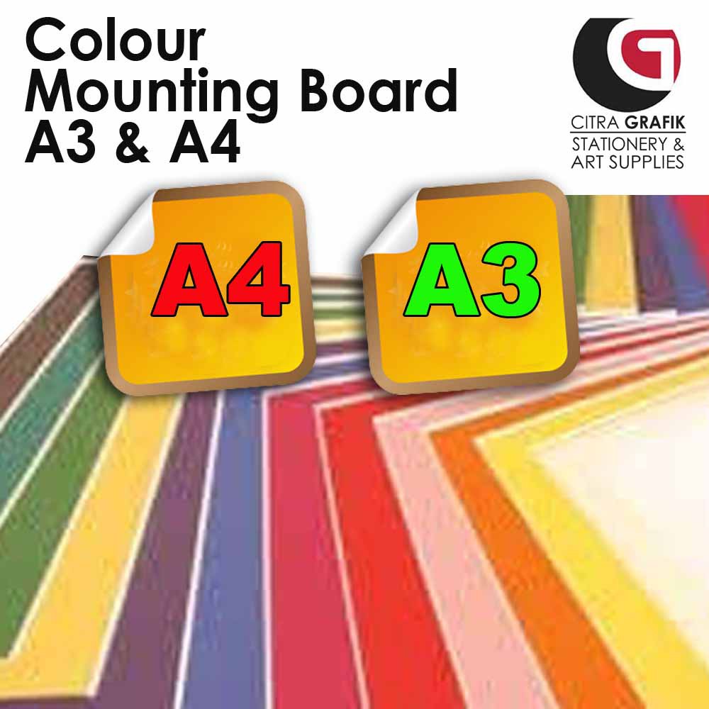Colour Mounting Board A3 & A4 | Shopee Singapore