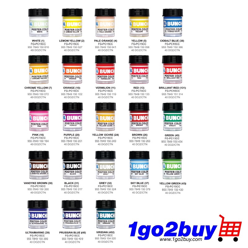 Buncho Poster Colour | Shopee Singapore