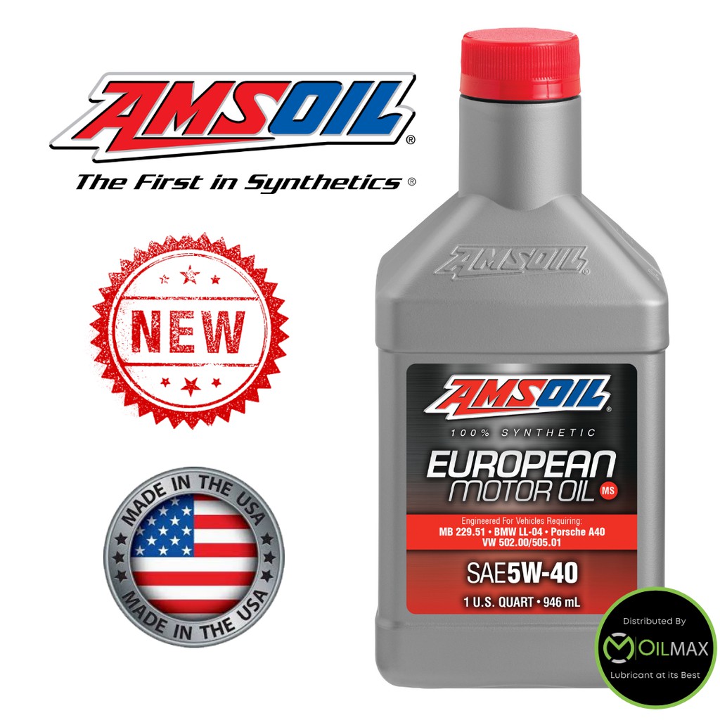 Amsoil European Car Formula 5W40 MS (1 Quart) 946ml/4 bottles bundle ...