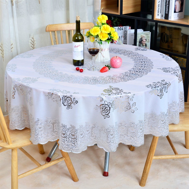 Thickened round tablecloth waterproof, anti-scalding and oil-free ...