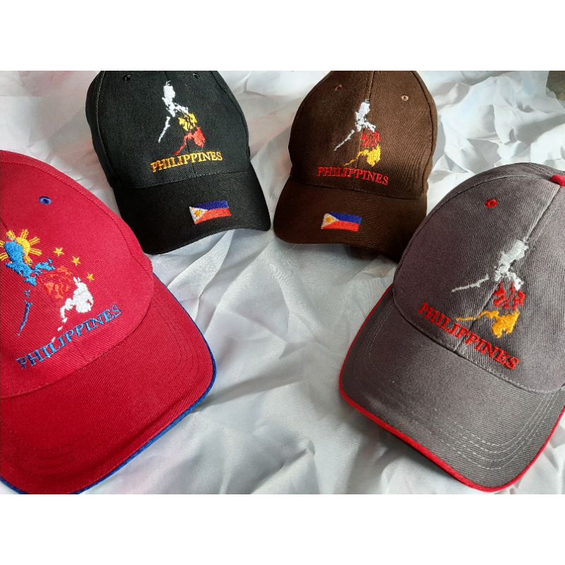 Philippine Map Souvenir Caps - Pilipinas Computerized Embroidery Design ...