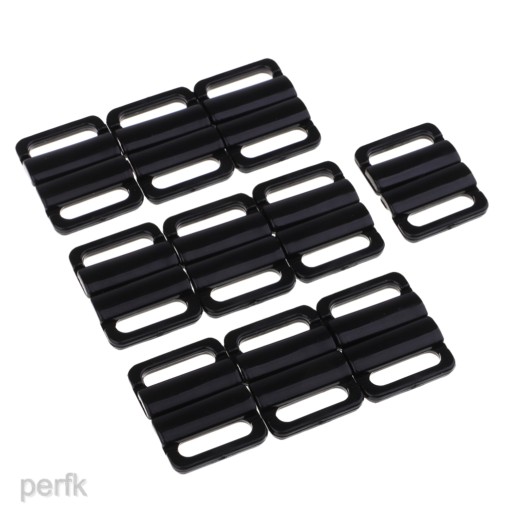 Set of 10 Bikini and Belt Clasp Hook, Lingerie Bra Strap Sliders ...