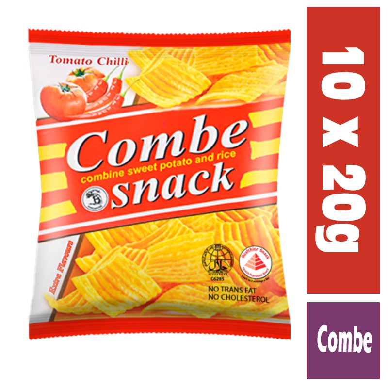 Combe Snack TOMATO CHILI (25g) 10pack (healthy choice LOGO) | Shopee ...