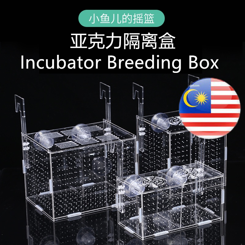 Fish Breeding Aquarium Box Acrylic Aquarium Breeder Box Guppies ...