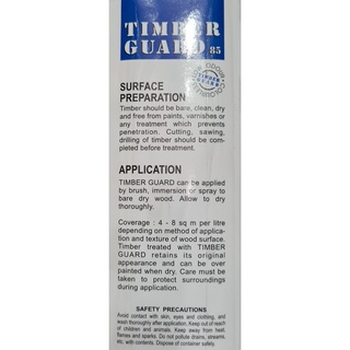 Timber Guard 85 (Prevent Termite/Water Repellent for Interior and ...