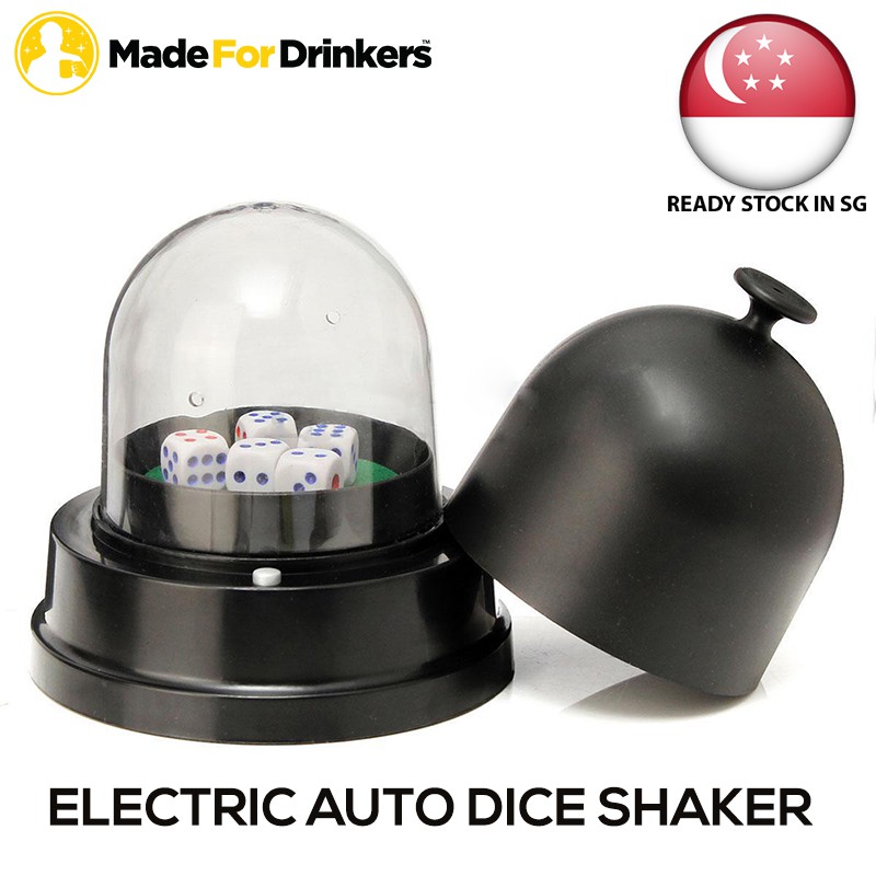 Automatic Dice Shaker / Electric Game Dice / Roller Cup w/ Dice Playing ...