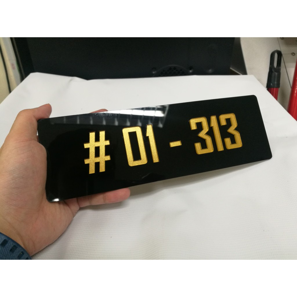 House Unit Number Plate | Acrylic Signage | Shopee Singapore