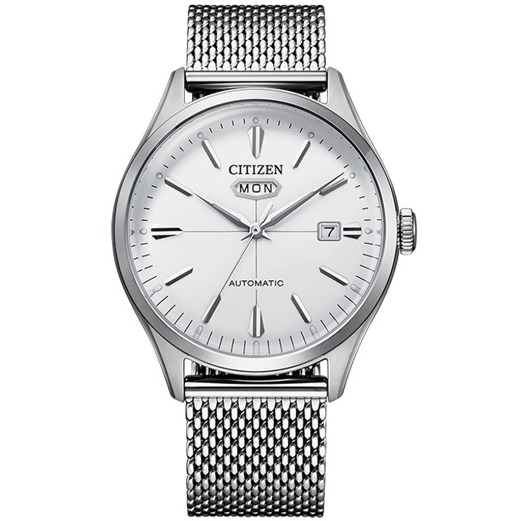 ORIGINAL Citizen C7 Automatic NH8390-89A Silver Dial Mesh Stainless ...