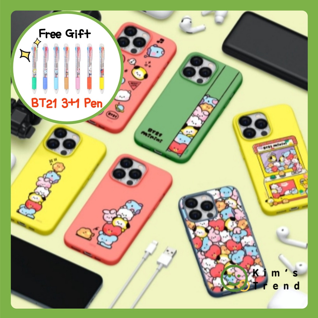 [BT21 Official] Line Friends BTS BT21 Apple iphone Samsung Galaxy BT21 Minini Soft Phone Case ...