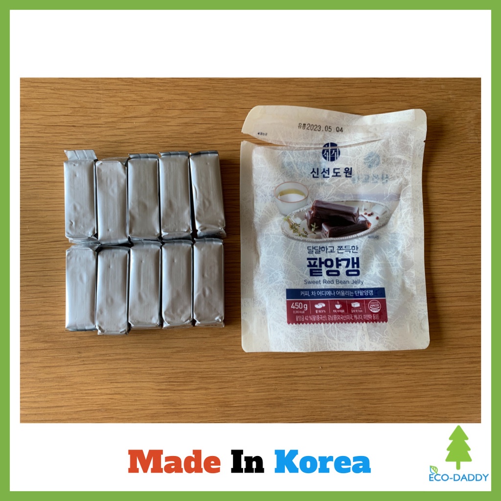 [Premium Red been sweets] Korea Sweet red bean jelly 10pcs | Shopee ...